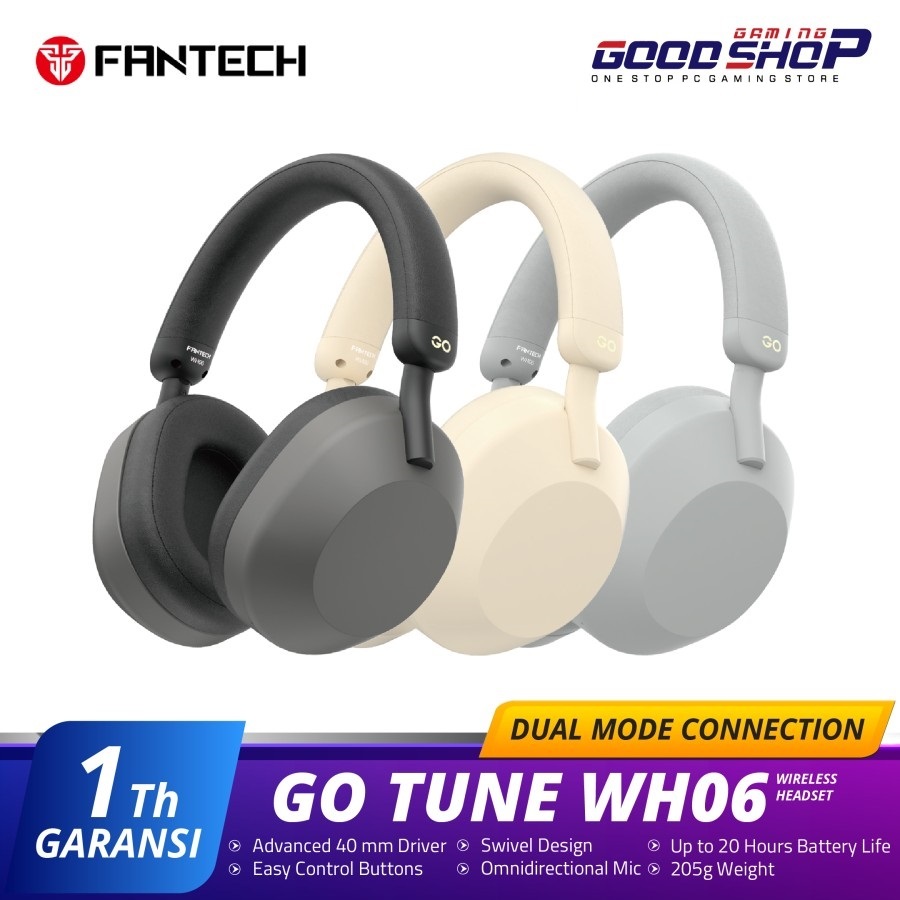 Jual Fantech GO Tune WH06 / WH-06 Headphone Bluetooth Dual Mode Headset Wireless | Shopee Indonesia