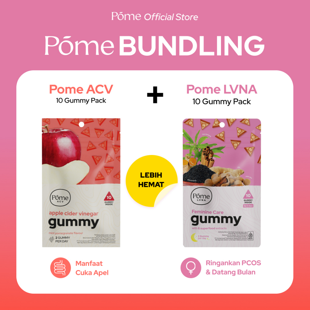 Jual POME BUNDLING (Pome ACV 1 Sachet & Pome LVNA 1 Sachet) - Lebih ...
