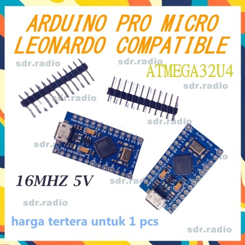 Jual ARDUINO PRO MICRO LEONARDO COMPATIBLE ATMEGA32U4 16MHZ 5V BOARD | Shopee Indonesia