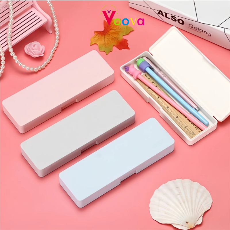 Jual (clashop)Tempat Pensil Polos Aesthetic / Kotak Pensil Simple ...