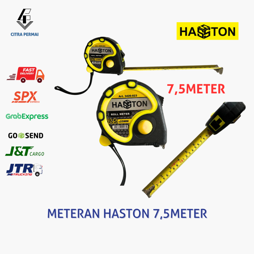 Jual METERAN HASTON - 7,5 METER / METERAN TUKANG / METERAN EKONOMIS ...