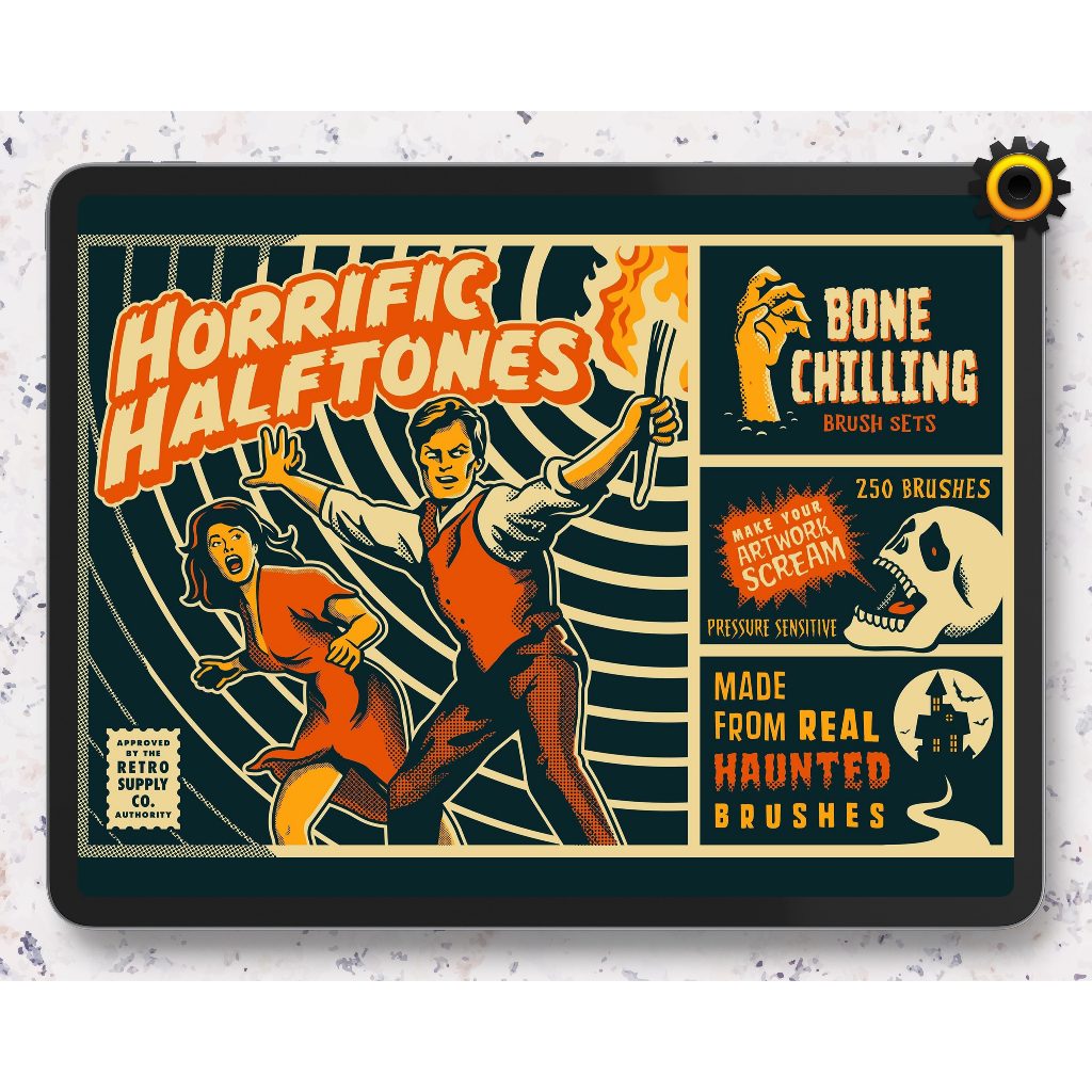 Jual Photoshop Brush - RSCO Horrific Halftones | Shopee Indonesia