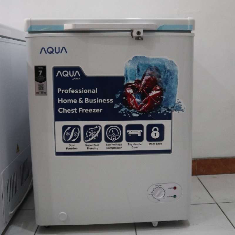 Jual AQUA Chest Freezer Box Freezer 100 Liter AQF-100 Box Pendingin AQF ...