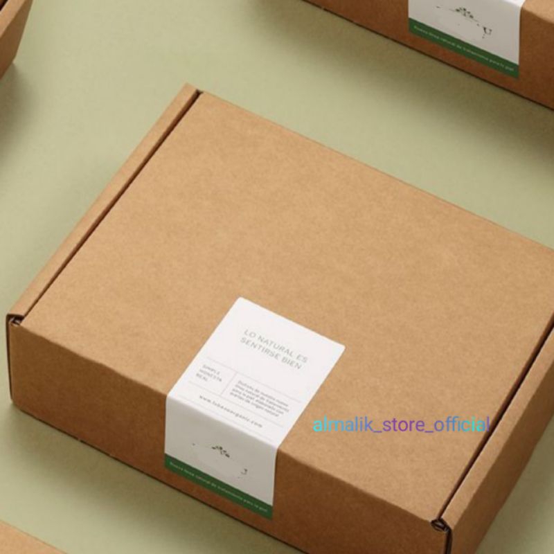 Jual Paper belt sticker segel box packaging stiker custom thankyou ...
