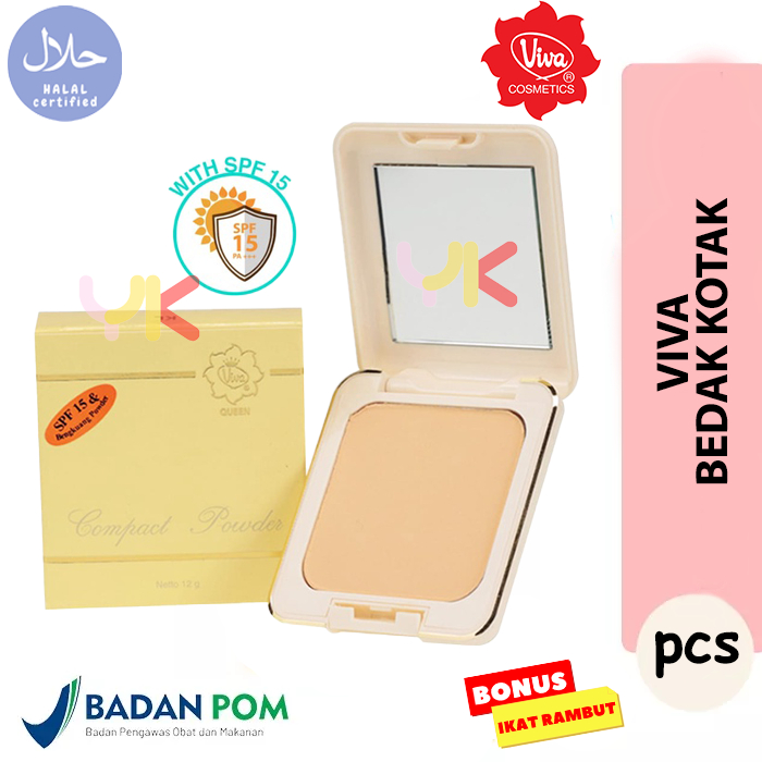 Jual Viva Queen Compact Powder with SPF 15 (BRIGHTENING & GLOWING ...