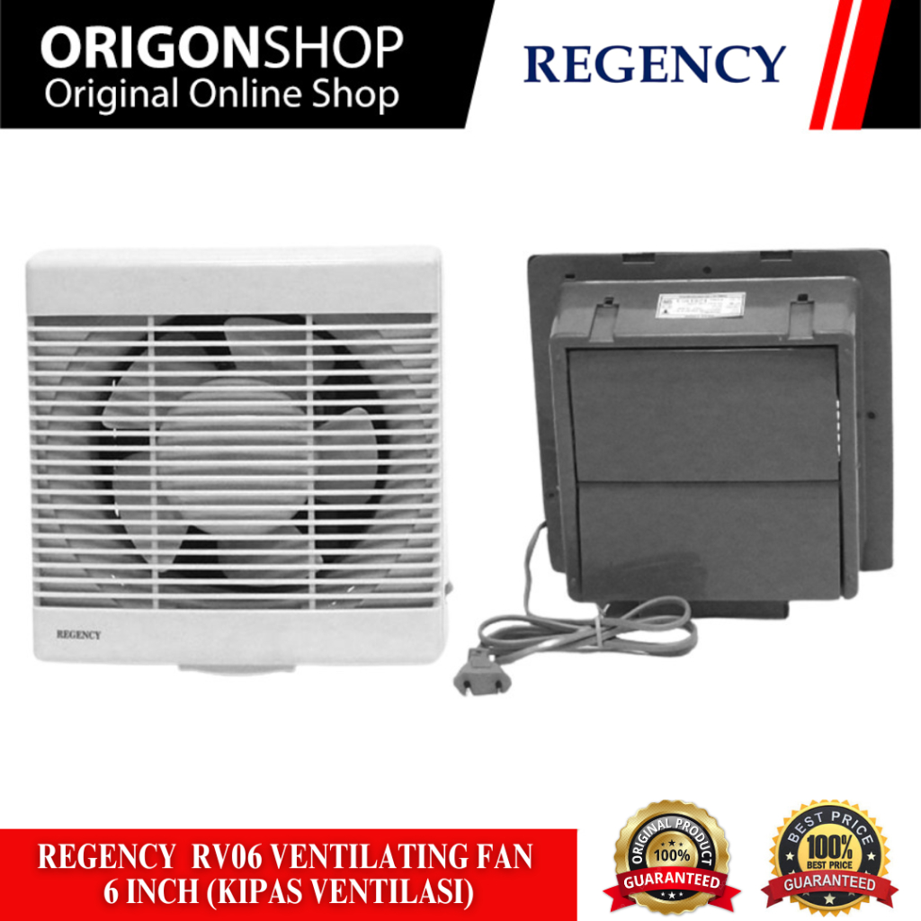 Jual REGENCY Ventilating Fan 6 Inch RV06 / Kipas Ventilasi | Shopee ...