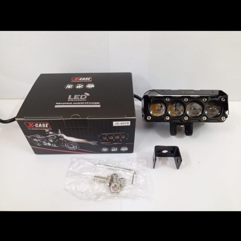 Jual Lampu Tembak LED Fog Lamp Xcase 4 Mata Adaptor Ballast Kipas Hi ...