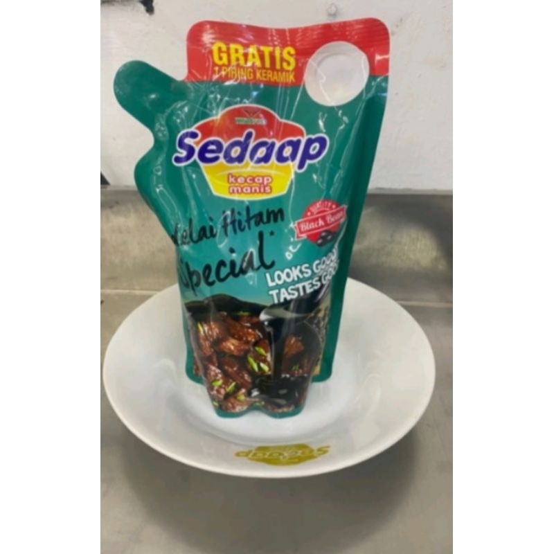 Jual Kecap Sedap Pouch 728gr Free Piring/Kecap Refill Sedap | Shopee ...