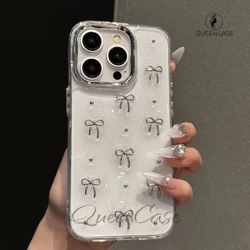 Jual ON TRENDING!!! CASE IPHONE RIBBON COQUETTE CLEAR RIBBON FOR 11 12 ...