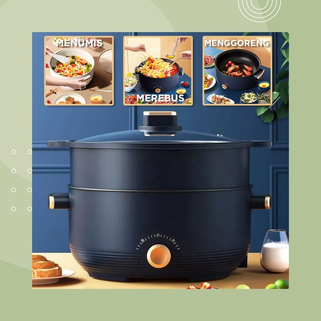 Jual Panci Listrik Multifungsi 3 In 1 Electric Cooker Pot Panci Presto ...