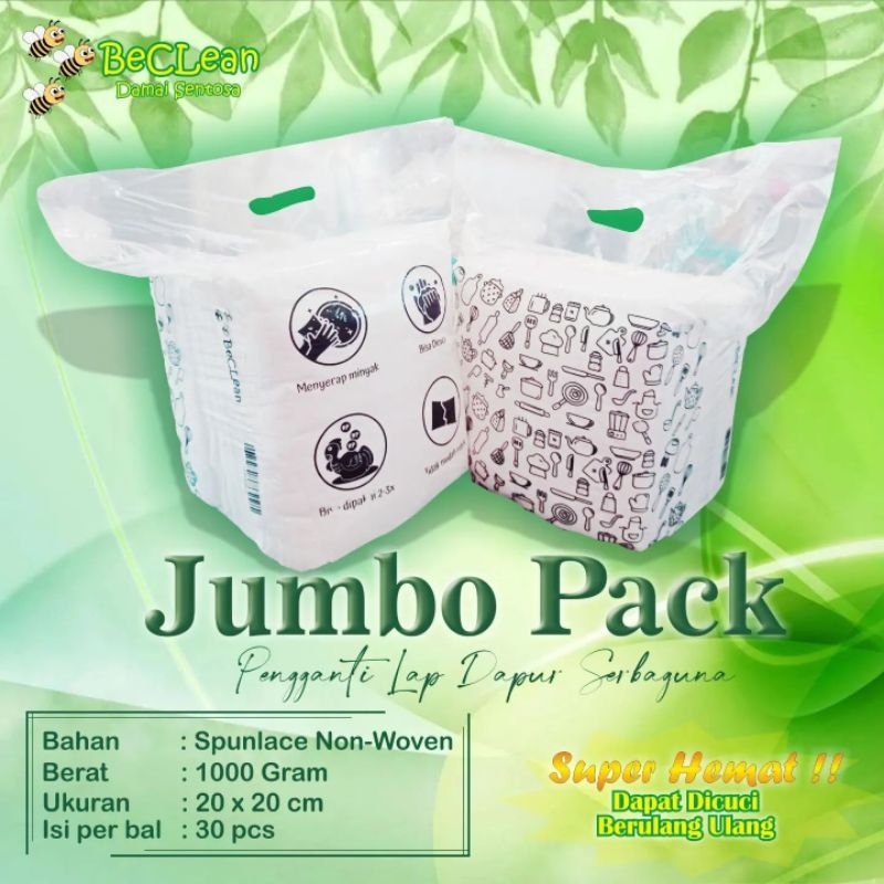 Jual Tisu Kompor Serbaguna Bisa Dicuci Ulang BeClean 1 kg (Non Lipat ...
