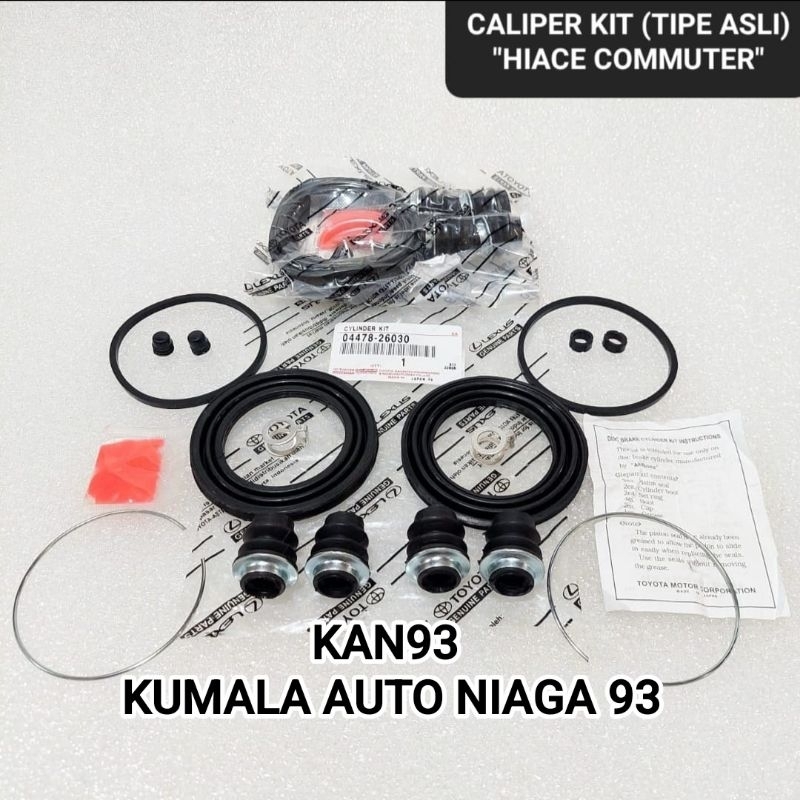 Jual CALIPER KIT-KARET PISTON REM DEPAN TOYOTA HIACE COMMUTER ORIGINAL ...