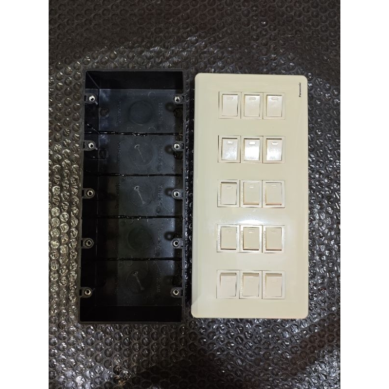 Jual PANASONIC SAKLAR GRID SWITCH 15 GANG + INBOWDUS PLASTIK HANDMADE ...