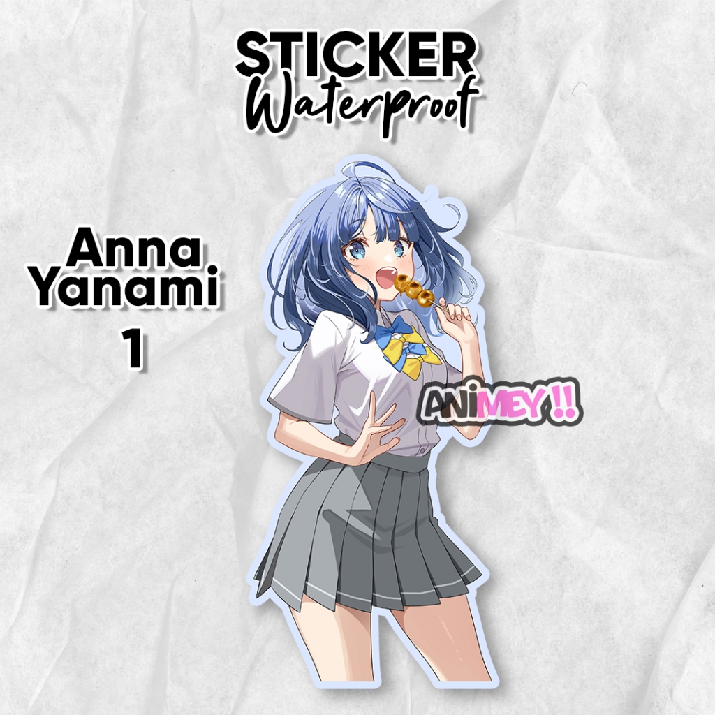 Jual Stiker Anna Yanami Makeine / Sticker Anime Waterproof | Shopee ...