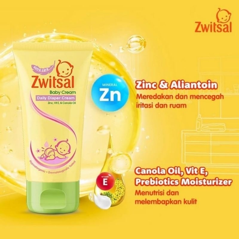 Jual Zwitsal Baby Cream Daily Diaper Cream 50g | Shopee Indonesia