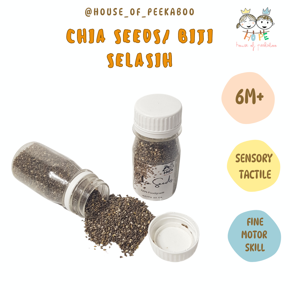 Jual HoPe - Chia Seeds/ Basil Seeds/ Biji Selasih Sensory Play Media ...