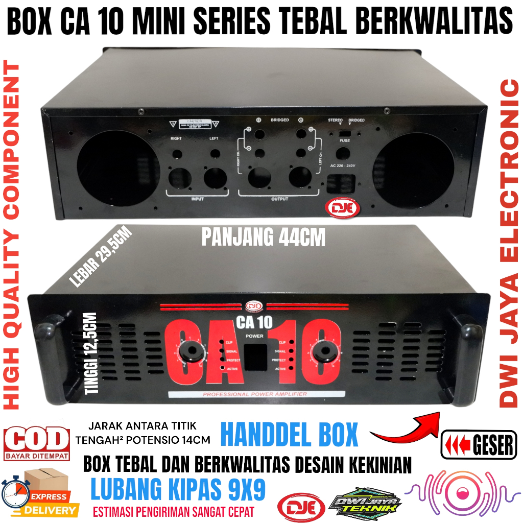 Jual Box Power Amplifier CA 10 Mini / Bok CA10 Series Bahan Tebal | Shopee Indonesia
