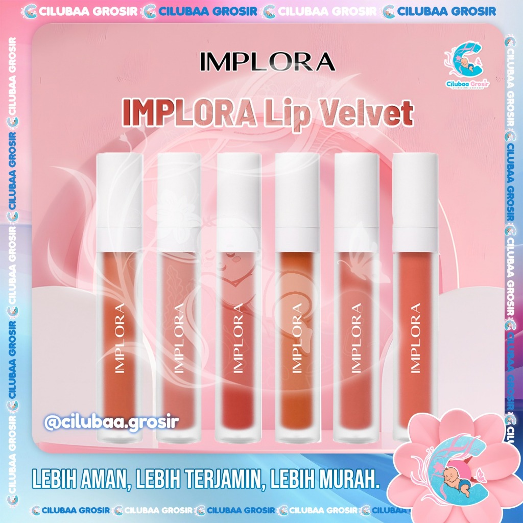 Jual IMPLORA Lip Velvet Lip Cream Lip Matte BPOM ORIGINAL | Shopee ...