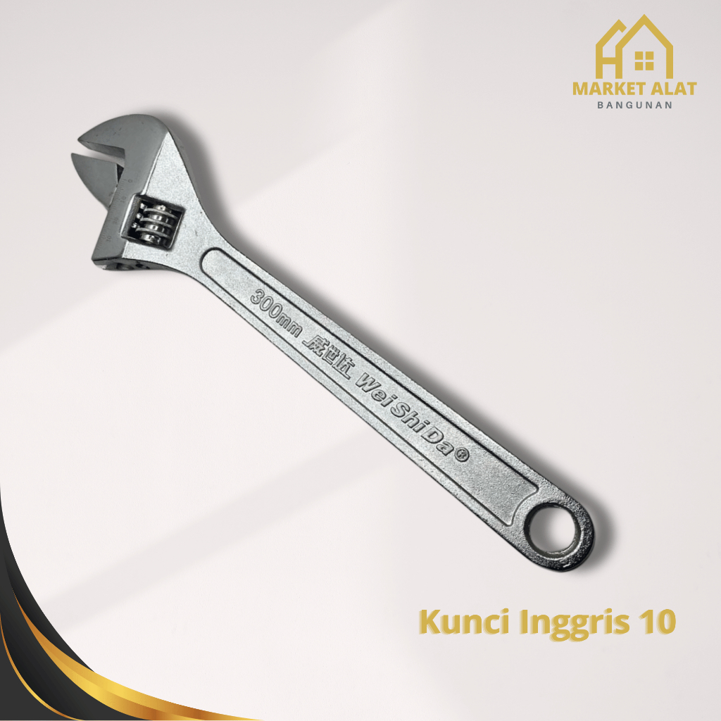 Jual Kunci Inggris 10” / Kunci Bago 10 Inci / Adjustable Wrench 10 Inch ...