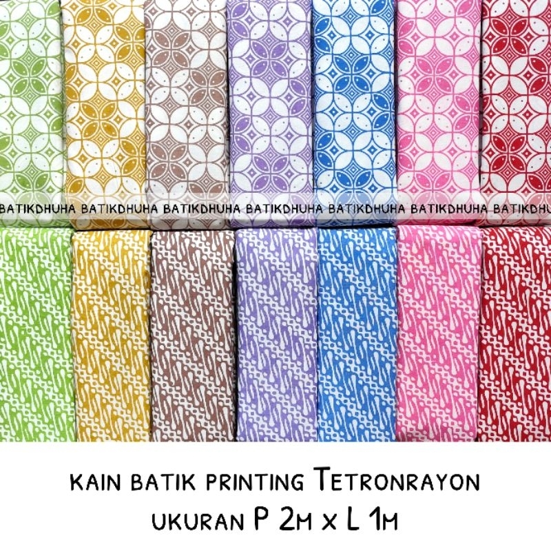 Jual Kain Batik Soft Halus motif Batik Kawung Liris kecil | Shopee ...