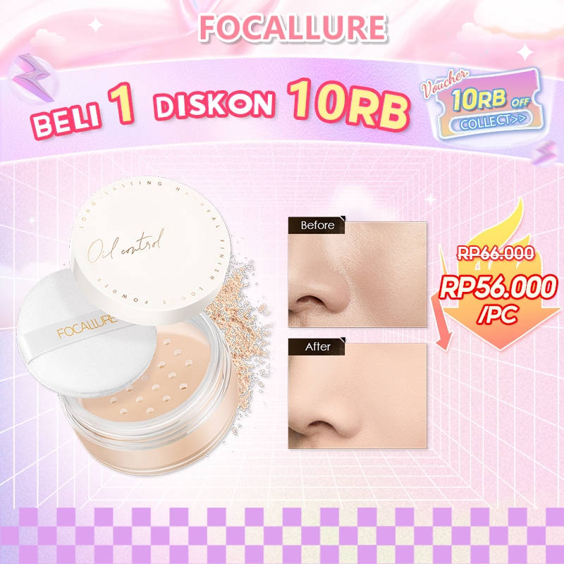 Jual Focallure PerfectBase Oil-Control Bedak Natural Loose Powder Non ...