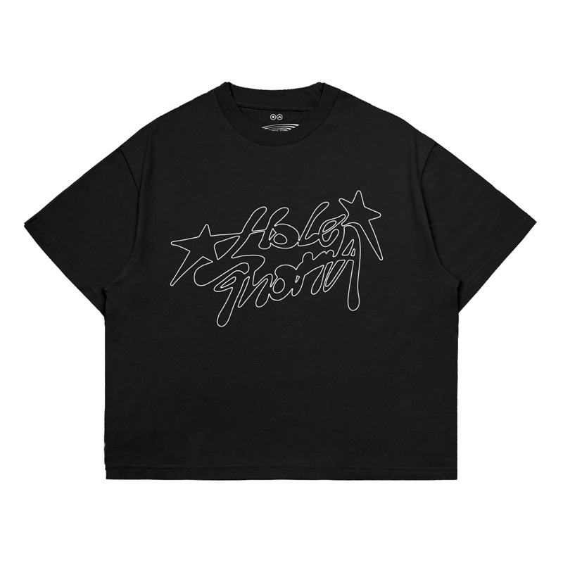 Jual Holephoria - T-shirt Boxy Distorted Black | Shopee Indonesia