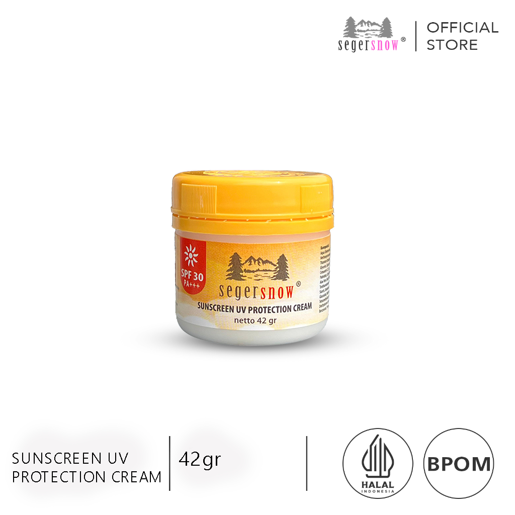 Jual Seger Snow Sunscreen UV protection Cream 42gr SPF 30 PA ...