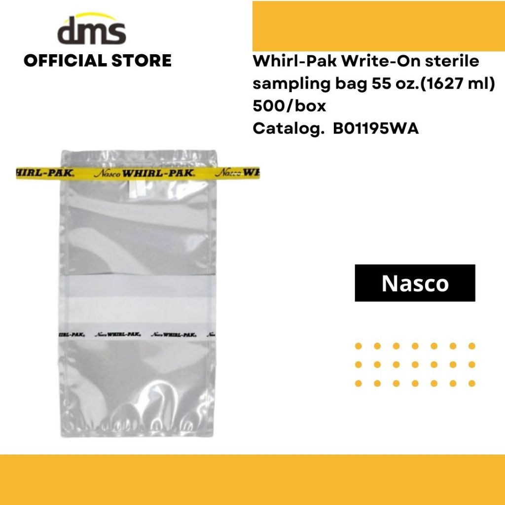 Jual Whirl-Pak Write-On sterile sampling bag 55 oz Nasco | Shopee Indonesia