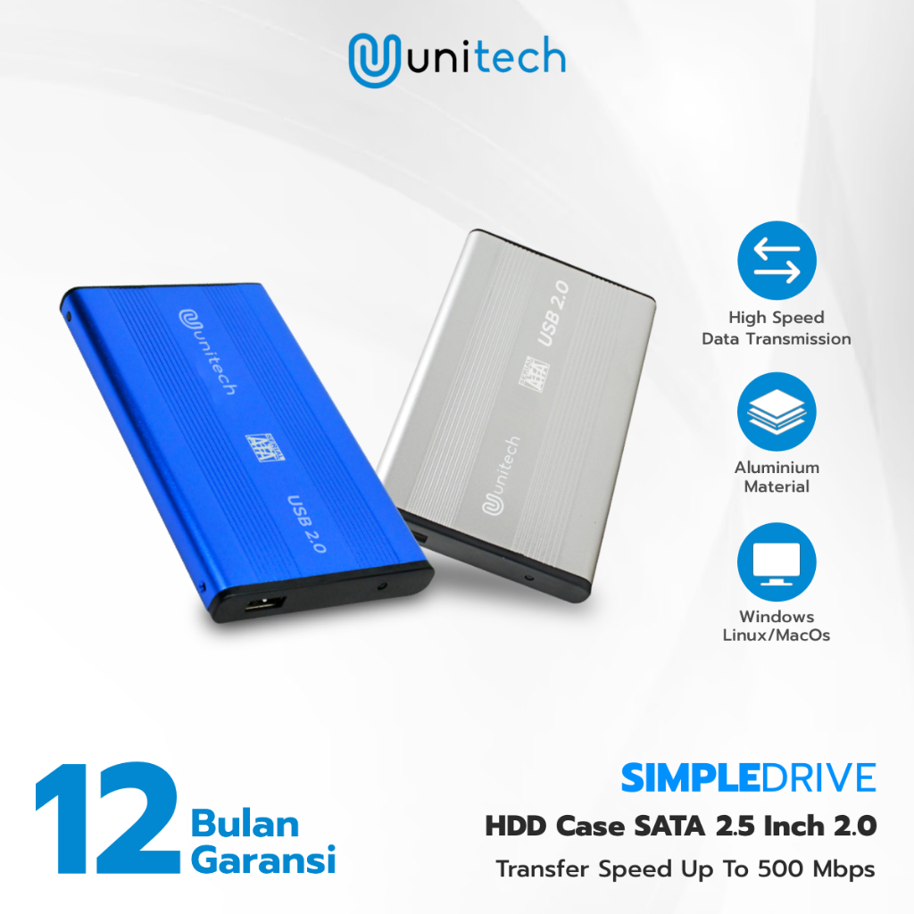 Jual Casing External Hard Disk USB 2.0 HDD Enclosure 2.5 Inch - SATA ...