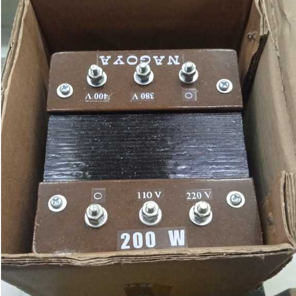 Jual Trafo Travo Step Up Down 200 Watt 110V 220V ke 380V 400V 200W Auto ...