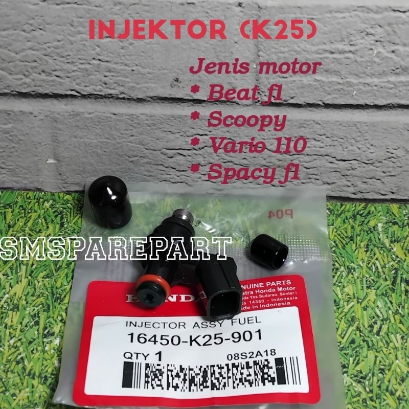 Jual ( 6 Hole ) Injektor Injector Assy fuel honda Beat F1 Vario 110 F1 ...