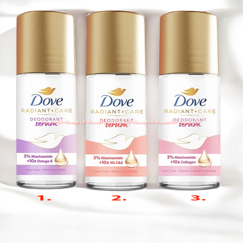 Jual Dove 40ml Radiant Care Deodorant Serum Krim Niacinamide Kemasan ...