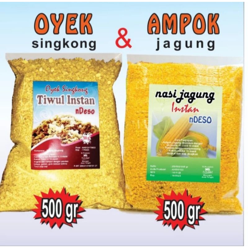 Jual Oyek Singkong 500 gram/Ampok Jagung 500 gram.(Khas Kota Gaplek/INSTAN) | Shopee Indonesia