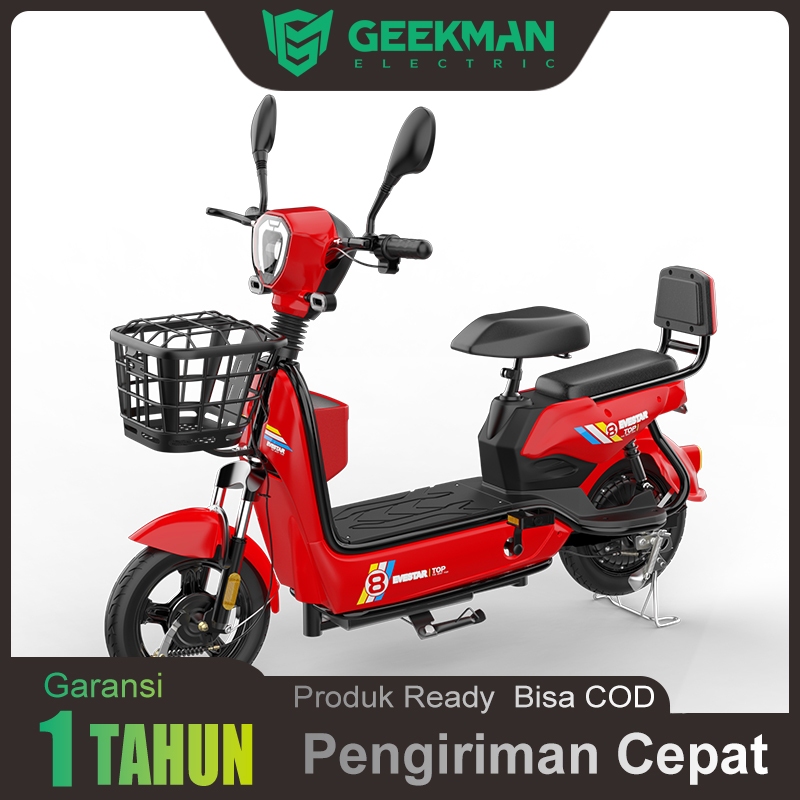 Jual GEEKMAN Sepeda listrik Garansi Resmi 12AH 48V Motor Brushless ...