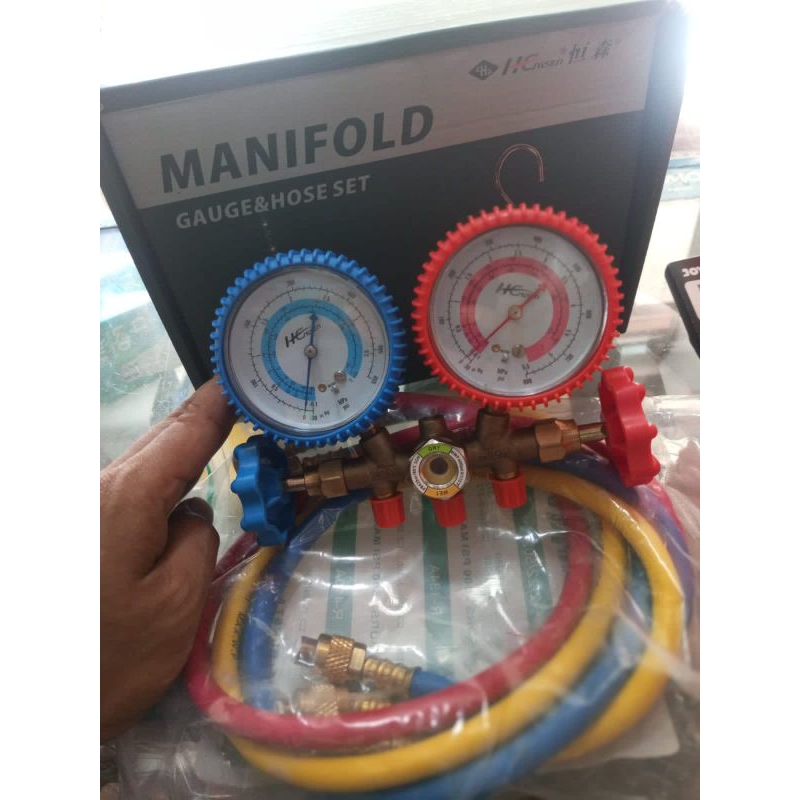 Jual Teasting Manifold double AC R410/R32,charging HENGSEN ORIGINAL SSG ...