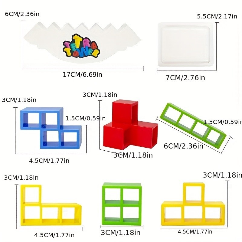 Jual ~ HM8 ~ MAINAN KESEIMBANGAN GAME SUSUN BALOK TETRIS TETRA TOWER ...
