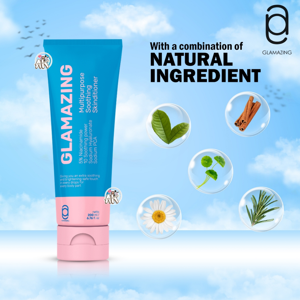 Jual GLAMAZING MULTIPURPOSE SOOTHING SKINDITIONER 200ML | Shopee Indonesia