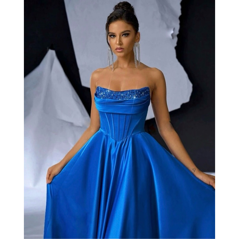 Jual VIPGOWN.ID Blue gown | Shopee Indonesia