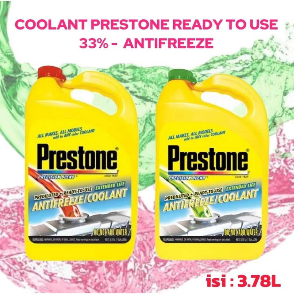 Jual PRESTONE Air Radiator Coolant 33% Ready To Use ANTIFREEZE Galon ...
