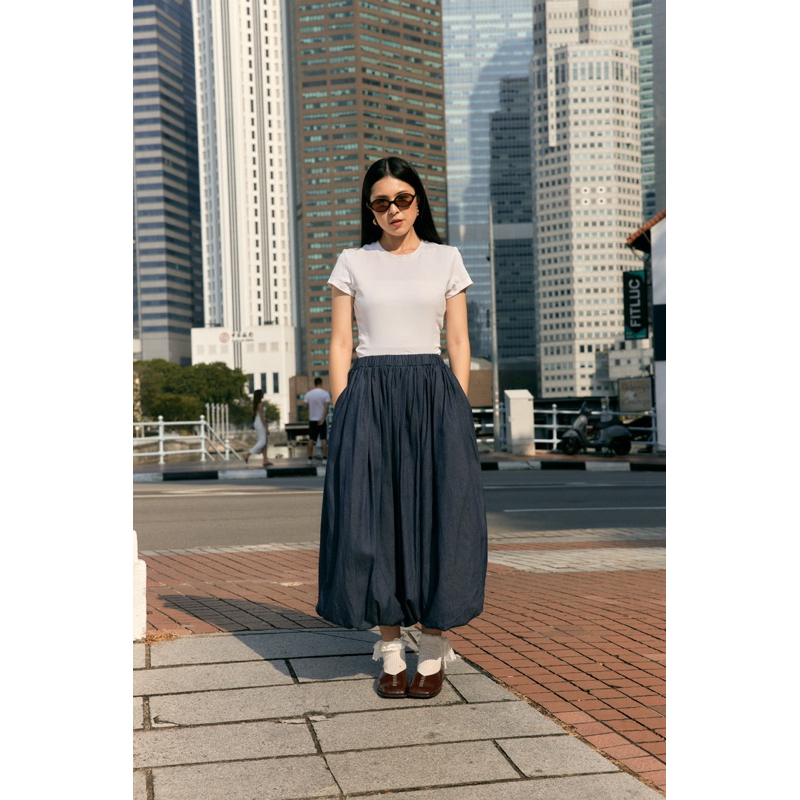 Jual JINZU | Camile Balloon Long Skirt - Rok Balon Panjang | Shopee ...