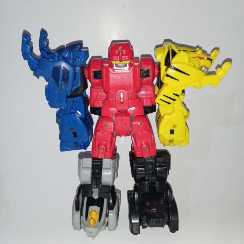 Jual hokben toys animal robot megazord full set | Shopee Indonesia