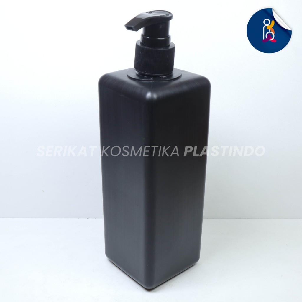 Jual BOTOL PUMP 500ML KOTAK HDPE HITAM / TUTUP PUMP LOTION HITAM PUTIH NATURAL 500 ML | Shopee ...