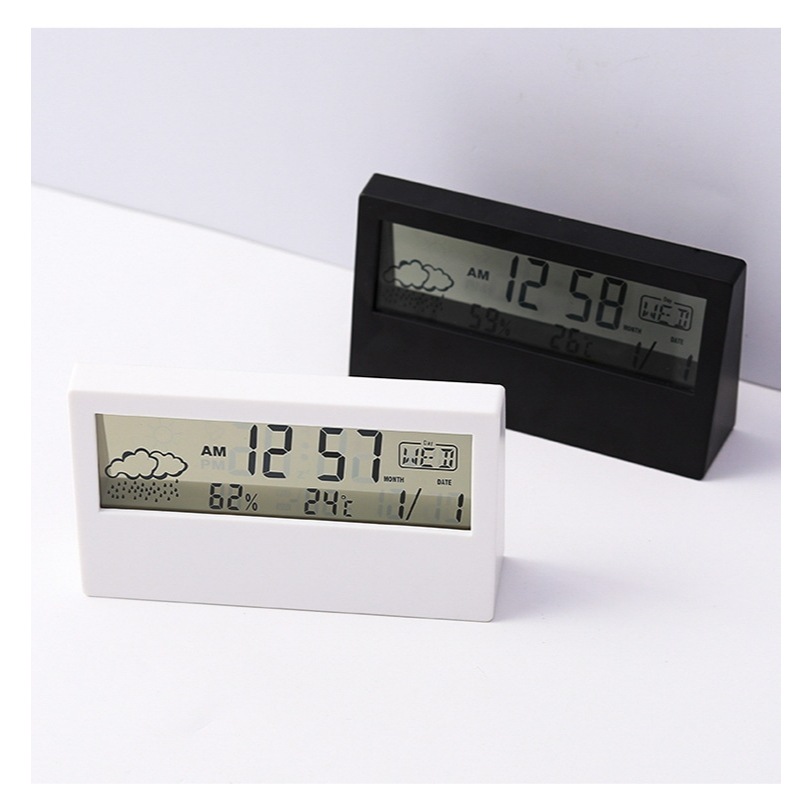 Jual JD-618G Jam Meja Digital Fitur Tanggal Suhu Humidity Weker Alarm ...