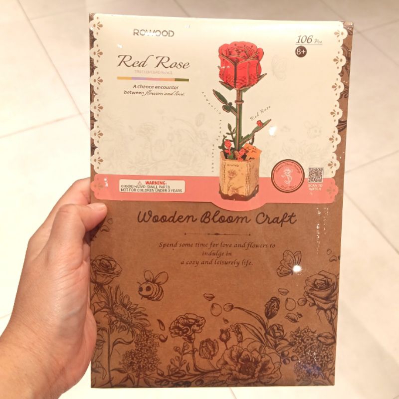 Jual ROWOOD WOODEN BLOOM CRAFT RED ROSE (RR) | Shopee Indonesia