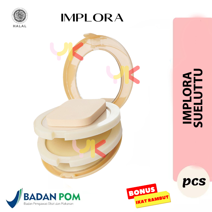 Jual Implora SUELUTTU Powder Cake - 2 Bedak 1 Foundation - Original ...