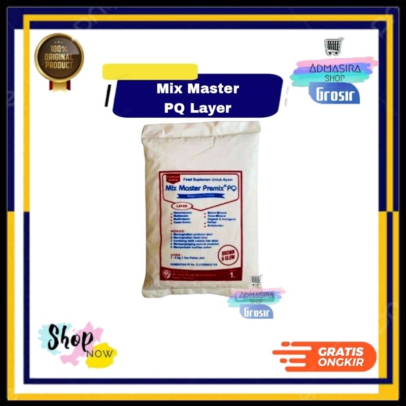 Jual MIX MASTER PQ 1kg Premix Ayam Petelur Layer Suplemen Pakan Ayam ...