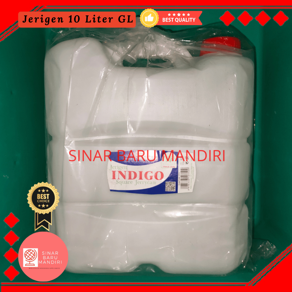 Jual Jerigen 10 liter Green Leaf / Jerigen Tebal / Jerigen Putih Free BPA GreenLeaf | Shopee ...