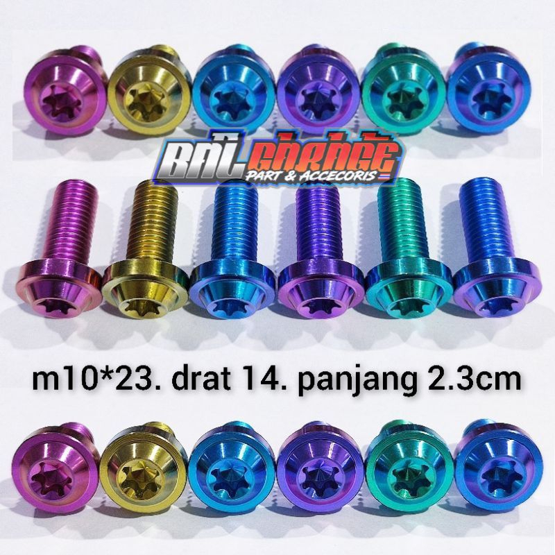 Jual baud titanium 10x23 Big drat14 panjang 2,3cm original Vietnam ...