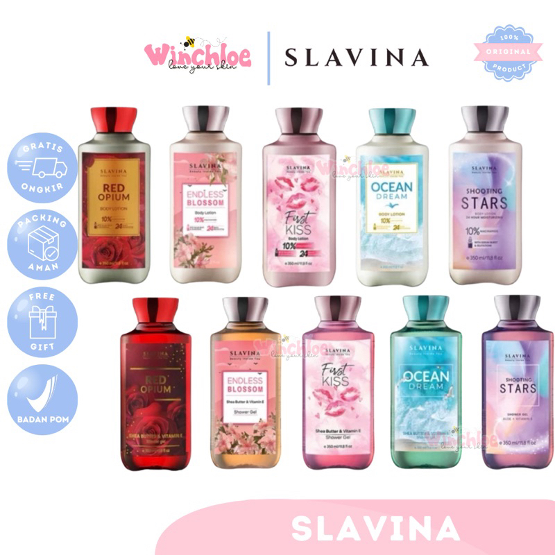 Jual ️WINCHLOE ️ 𝐒𝐋𝐀𝐕𝐈𝐍𝐀 𝐁𝐎𝐃𝐘 𝐋𝐎𝐓𝐈𝐎𝐍 & 𝐒𝐇𝐎𝐖𝐄𝐑 𝐆𝐄𝐋 350ML RED OPIUM ...