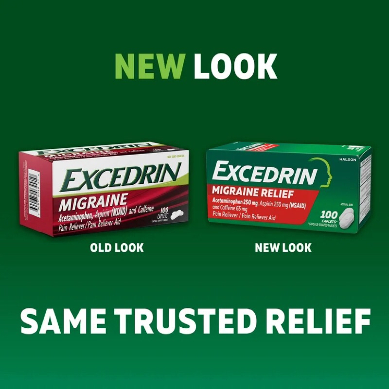 Jual Excedrin USA Migraine Headache Reliever ( obat migrain ) | Shopee ...